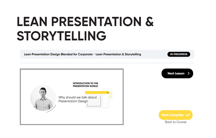 Lean Presentation Design Course - MLC Presentation Design Consulting